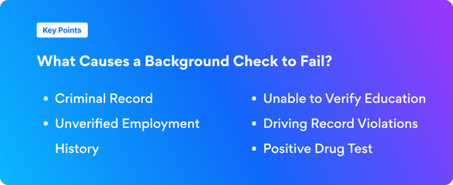 A Candidate Fails a Background Check: What’s Next?